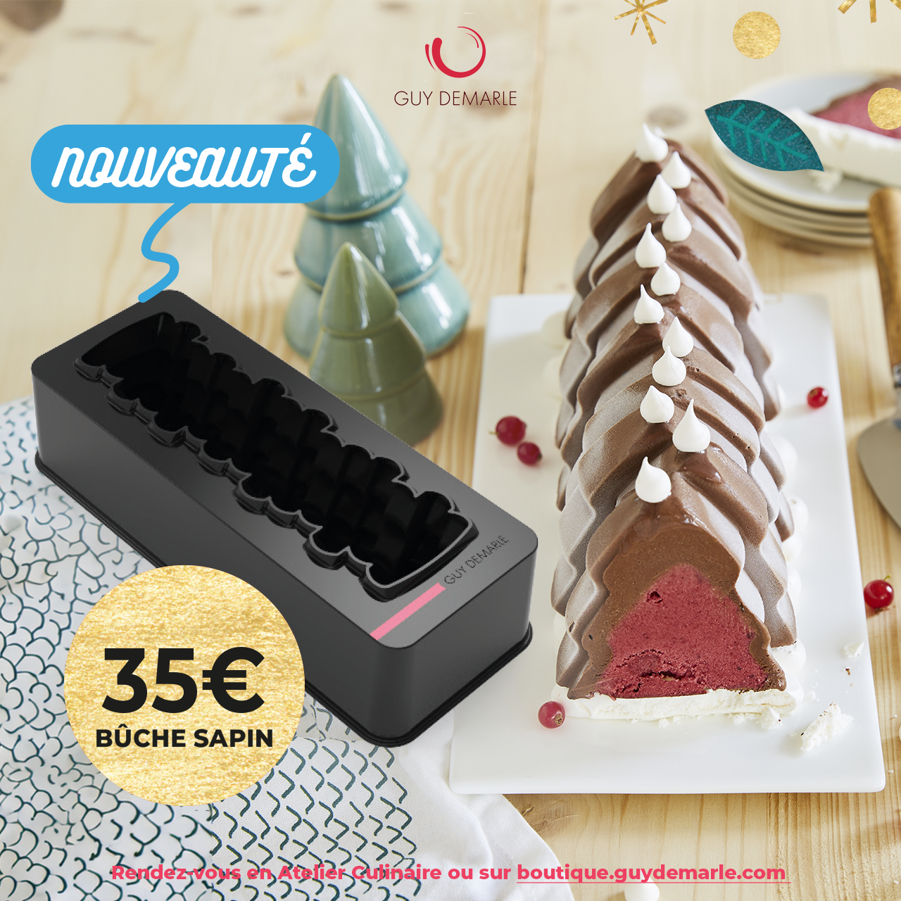 Comment faire une bûche de Noël facilement ? - Le Mag' Guy Demarle
